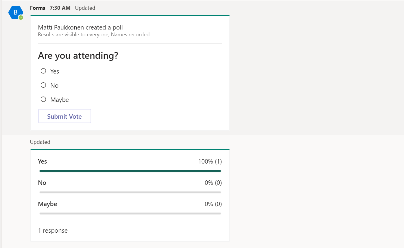 Easy Polls with Forms Message Extension – Enabling the Future of Work ...