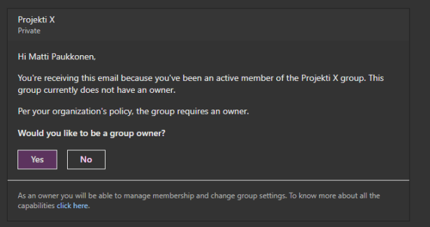 Assign Microsoft 365 Group Owners with Ownerless Group Policy ...