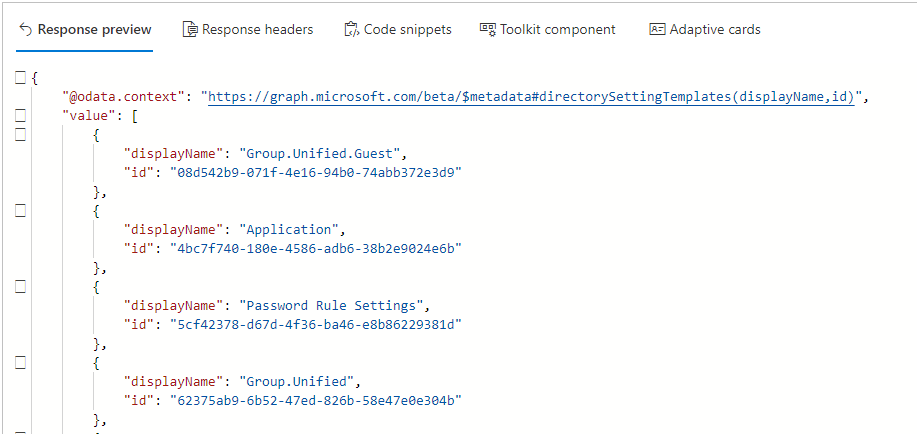 Using Graph Explorer to manage Entra ID directory settings – Enabling ...